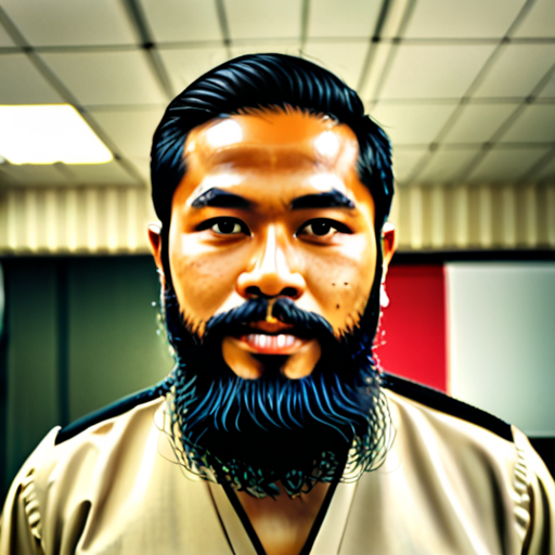 indonesian man beard