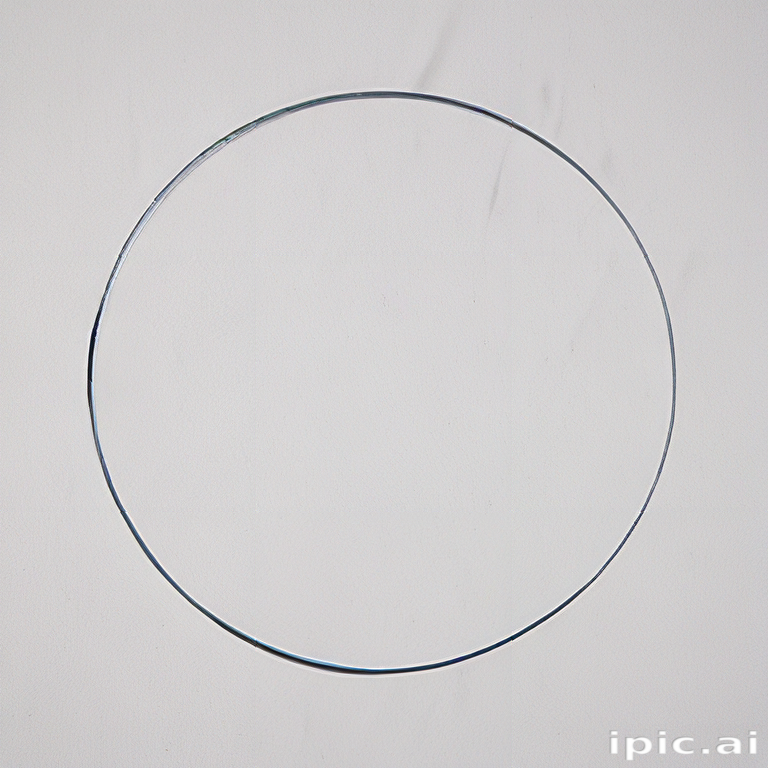 Minimalist Circular Reflection: A Unique Display of Simplicity and Elegance