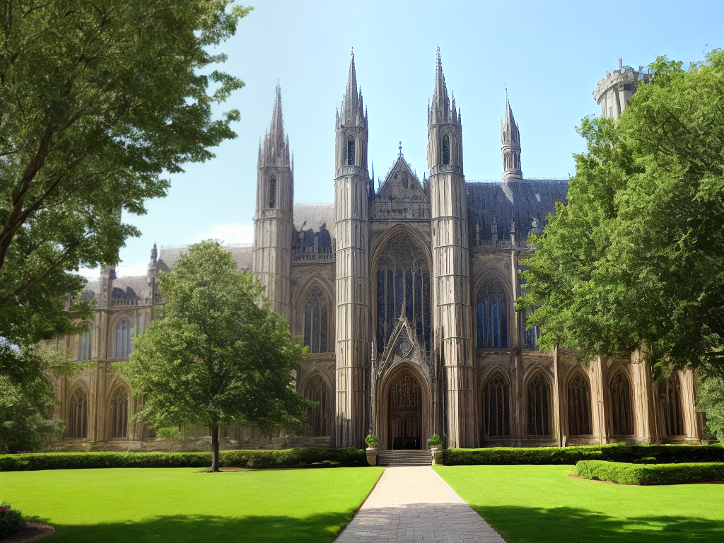 Building with medieval architecture