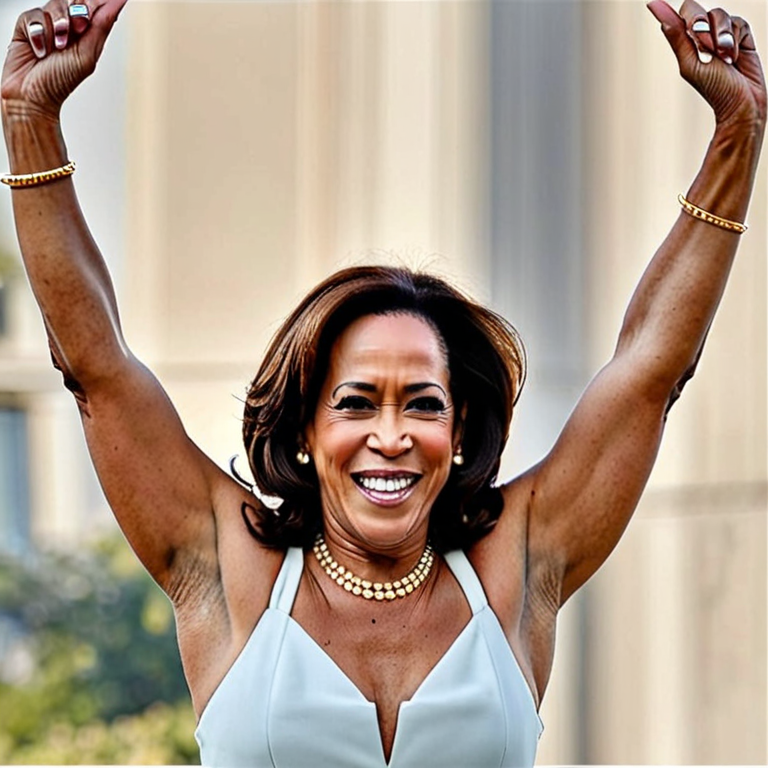 Kamala Harris tanned skin armpit