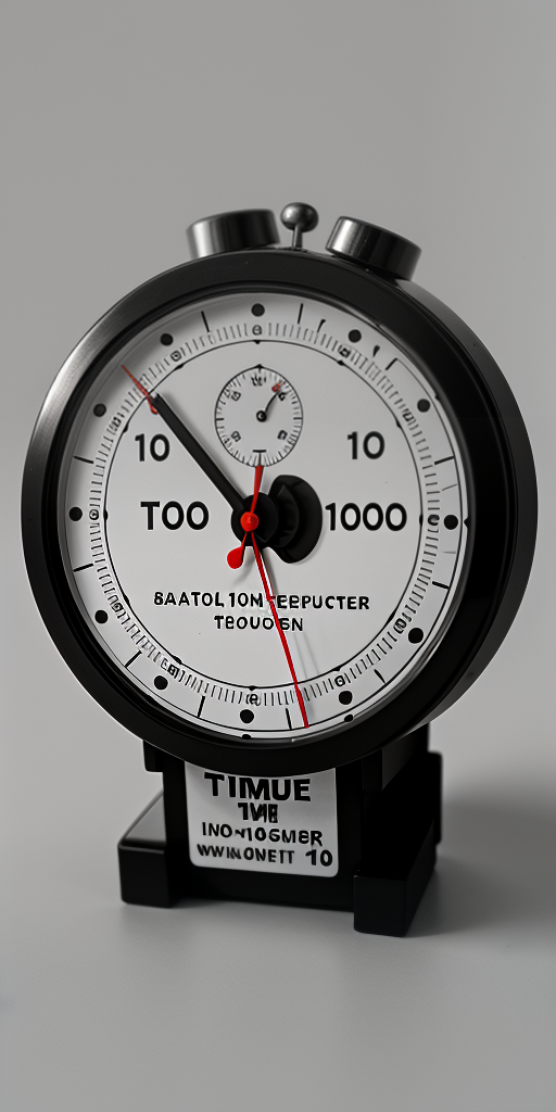 Classic Stopwatch Displaying Time with Clear Markings and Bold Design