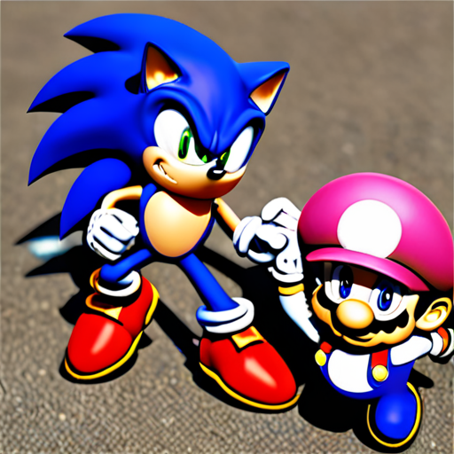 sonic the hedgehog and mario