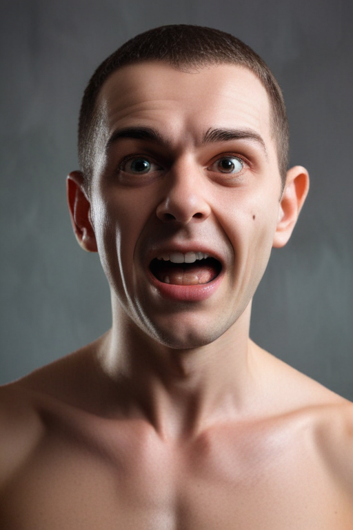 Creepy man saying hello