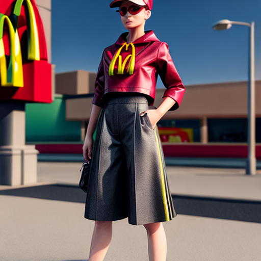mcdonald's fashion fashion 3d render