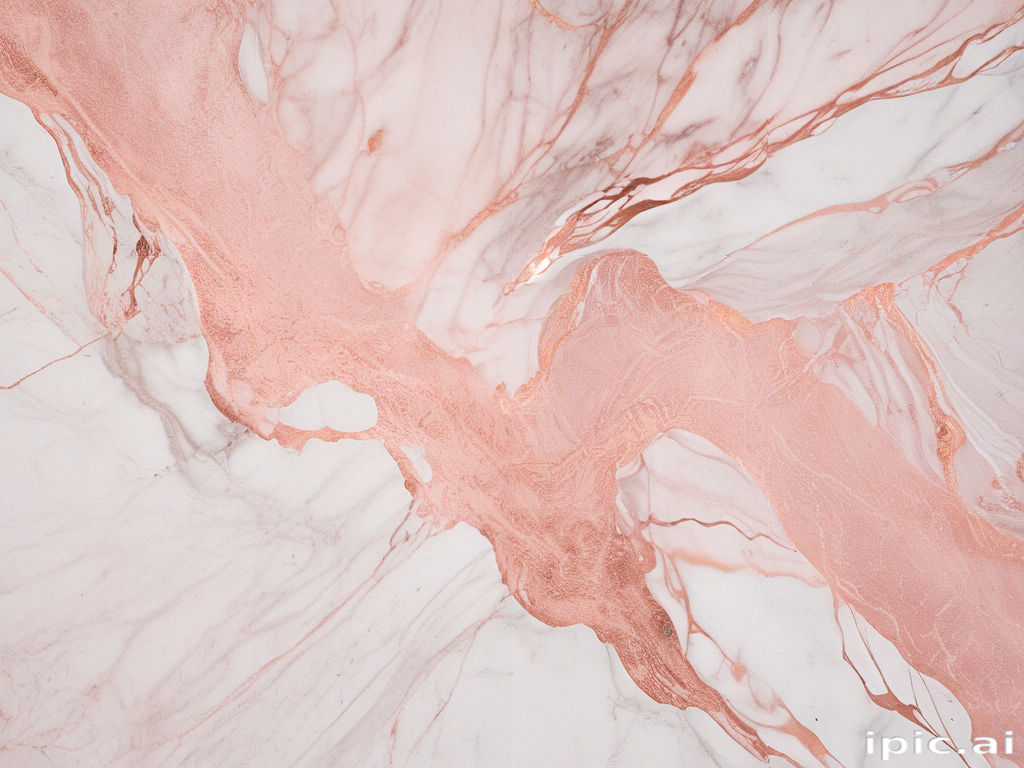 Elegant Blush Marble Texture with Subtle Swirls and Metallic Accents.