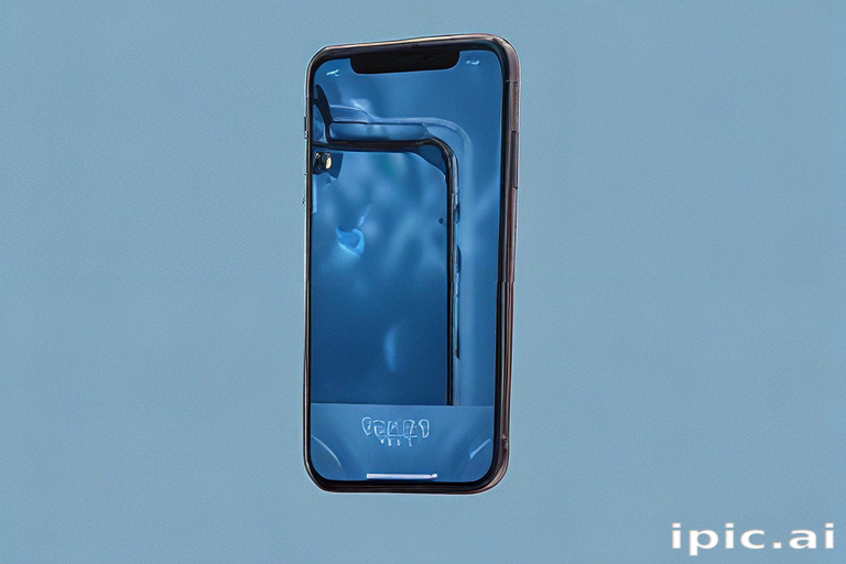 A Sleek Smartphone Reflects the Beauty of Modern Technology and Design