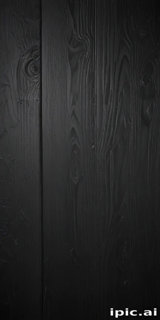 Elegant Black Wooden Texture with Rich Grain Patterns and Depth