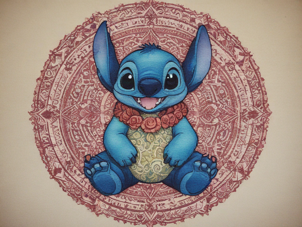 disney stitch mandala