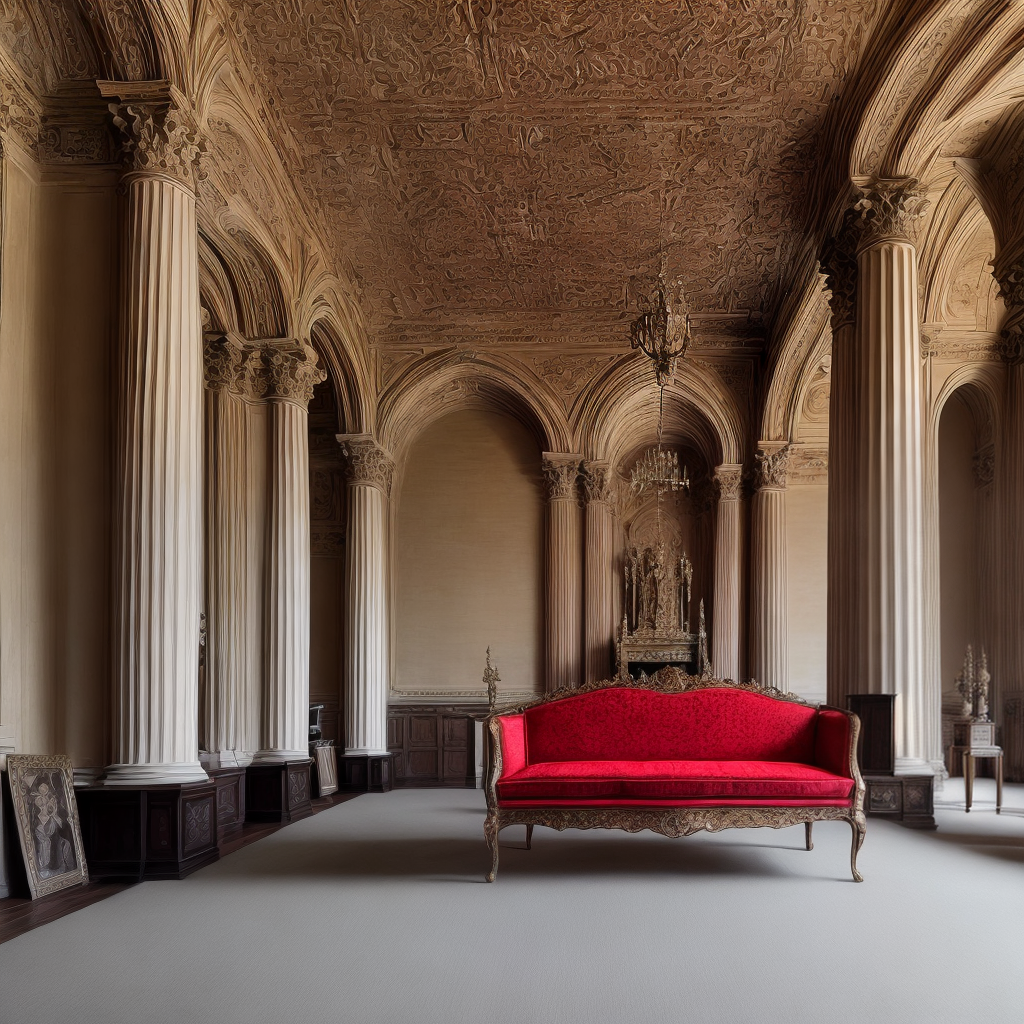 royal chamber with throne