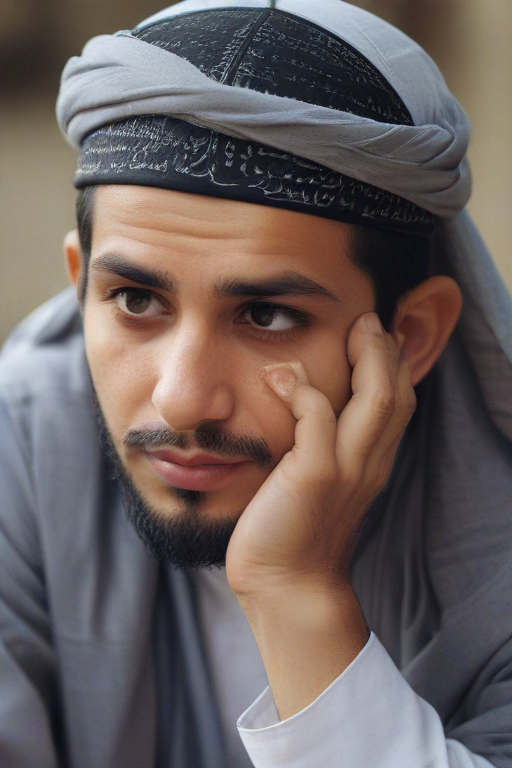 A muslim men thinking hd [pic