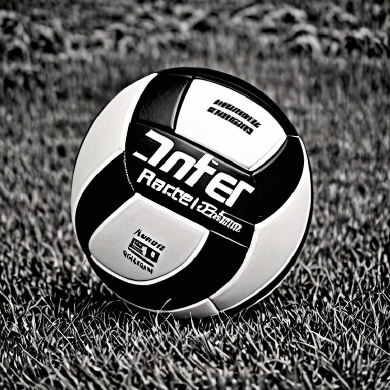 volleyball ball in black and white