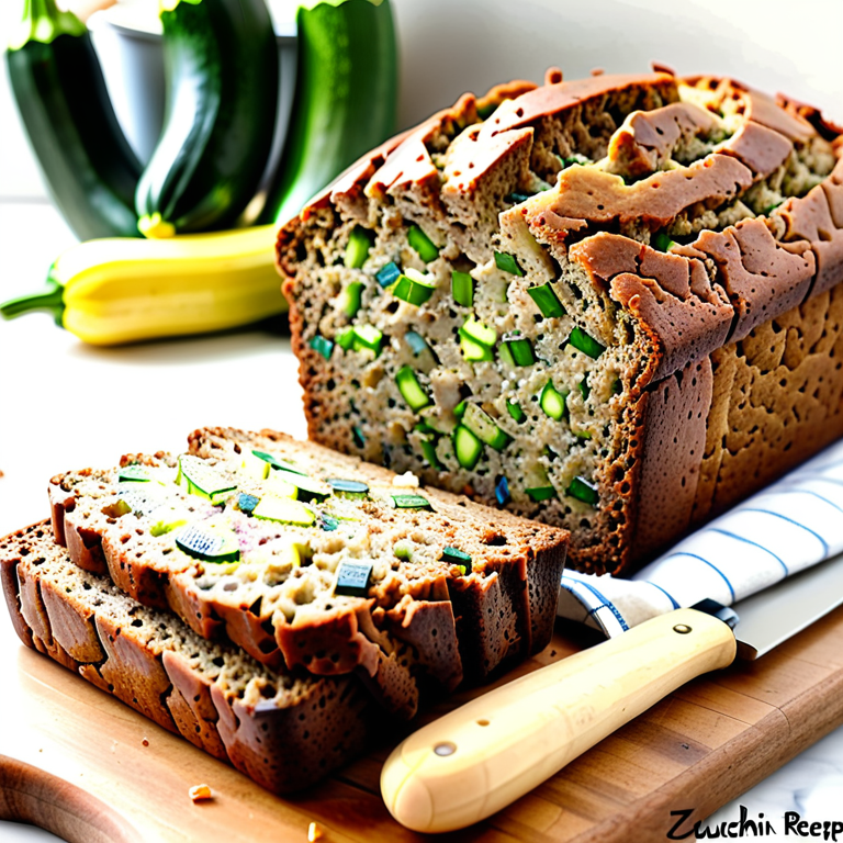 Deliciously Moist Zucchini Bread Recipe with Fresh Green Vegetables Inside