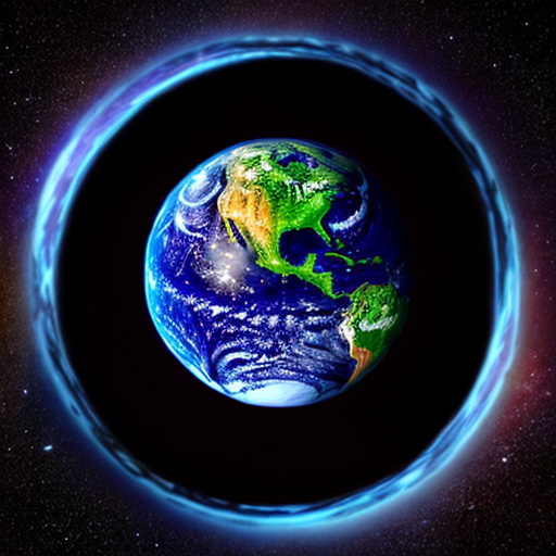 A picture of planet Earth in space, shaped like a pear