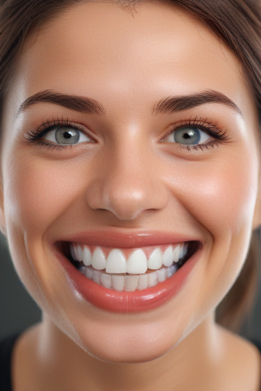 Radiant Smile: A Close-Up Portrait of Joyful Confidence and Happiness