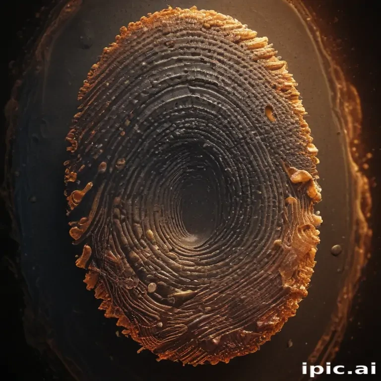 Intricate Patterns of a Fingerprint Captured in Stunning Detail and Texture