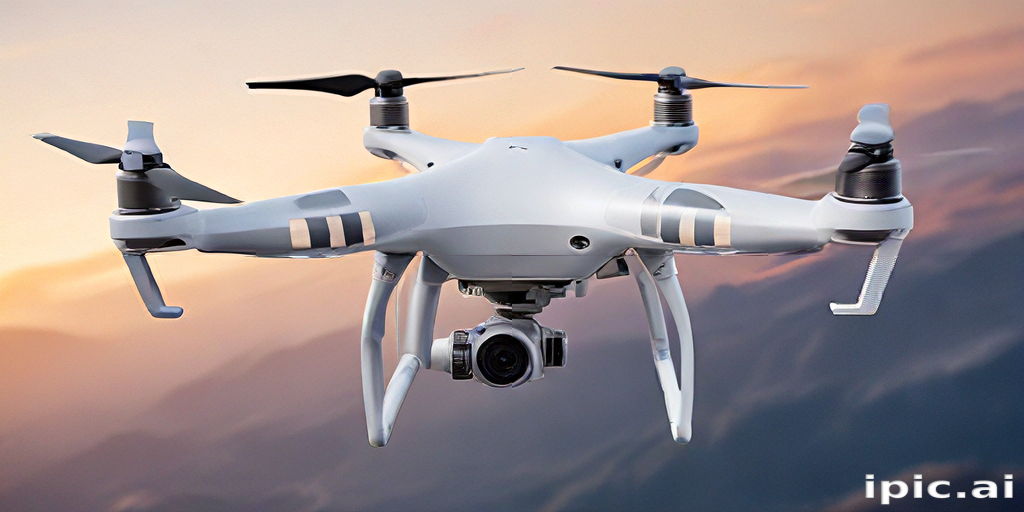 High-Flying Drone Capturing Stunning Aerial Views Above Majestic Mountains