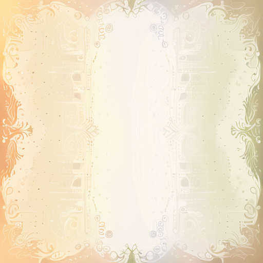 Intricate Decorative Frame Design with Subtle Colors and Abstract Patterns