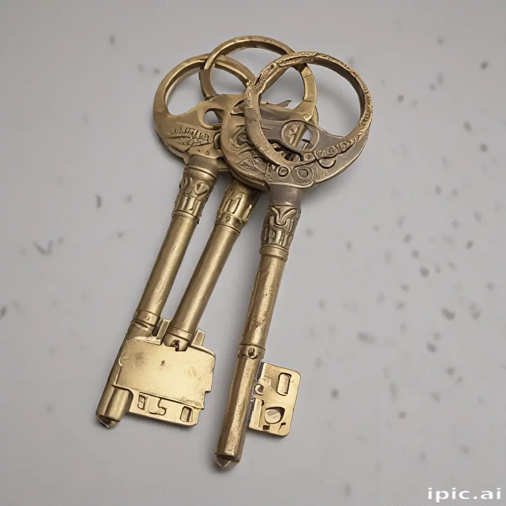Antique Decorative Keys with Intricate Designs and Vintage Charm ...