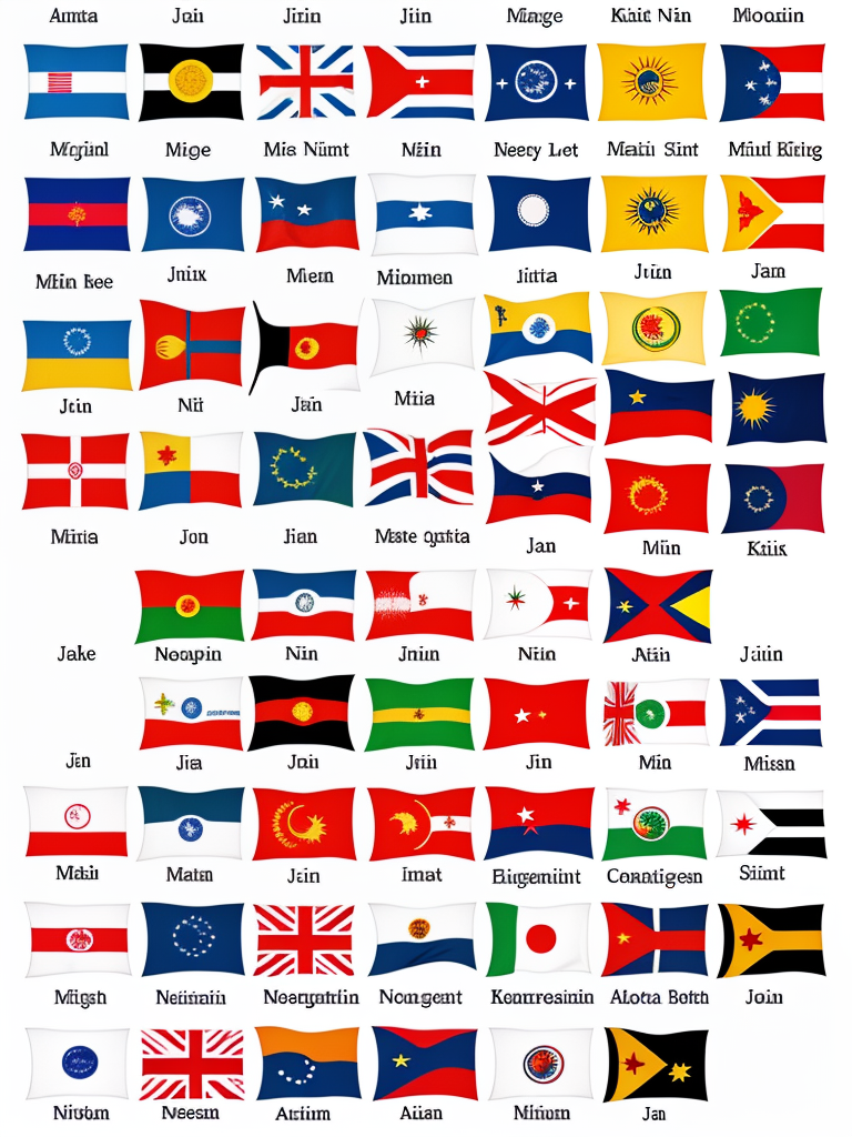 Colorful Collection of International Flags Representing Diverse ...