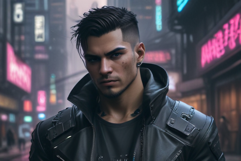 cyberpunk genre male