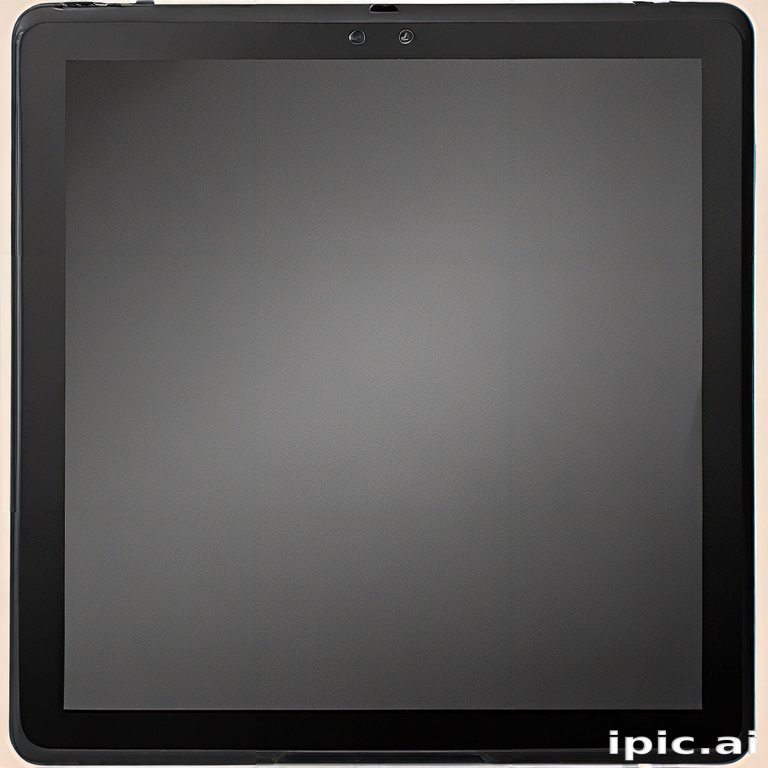 Empty Screen of a Modern Tablet Ready for Use and Exploration