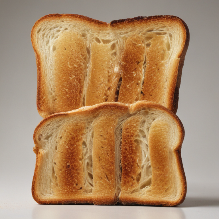 Perfectly Toasted Bread Slices Stacked Neatly for a Delicious Sandwich