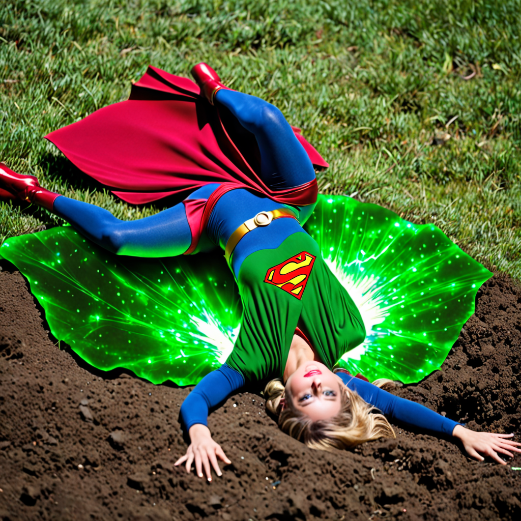 supergirl in ground dying from kryptonite