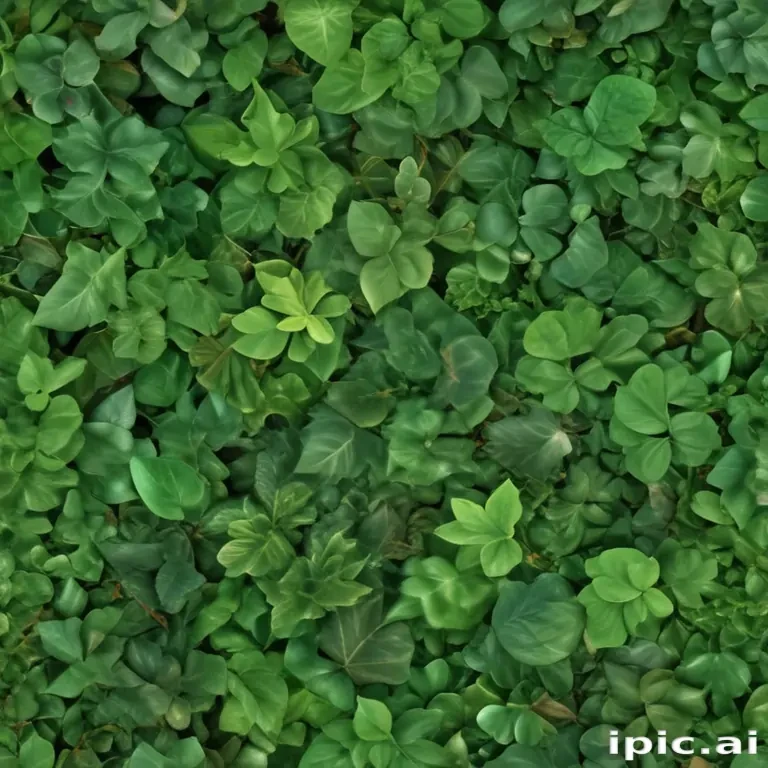 Lush Green Foliage: A Vibrant Tapestry of Diverse Leafy Textures and ...