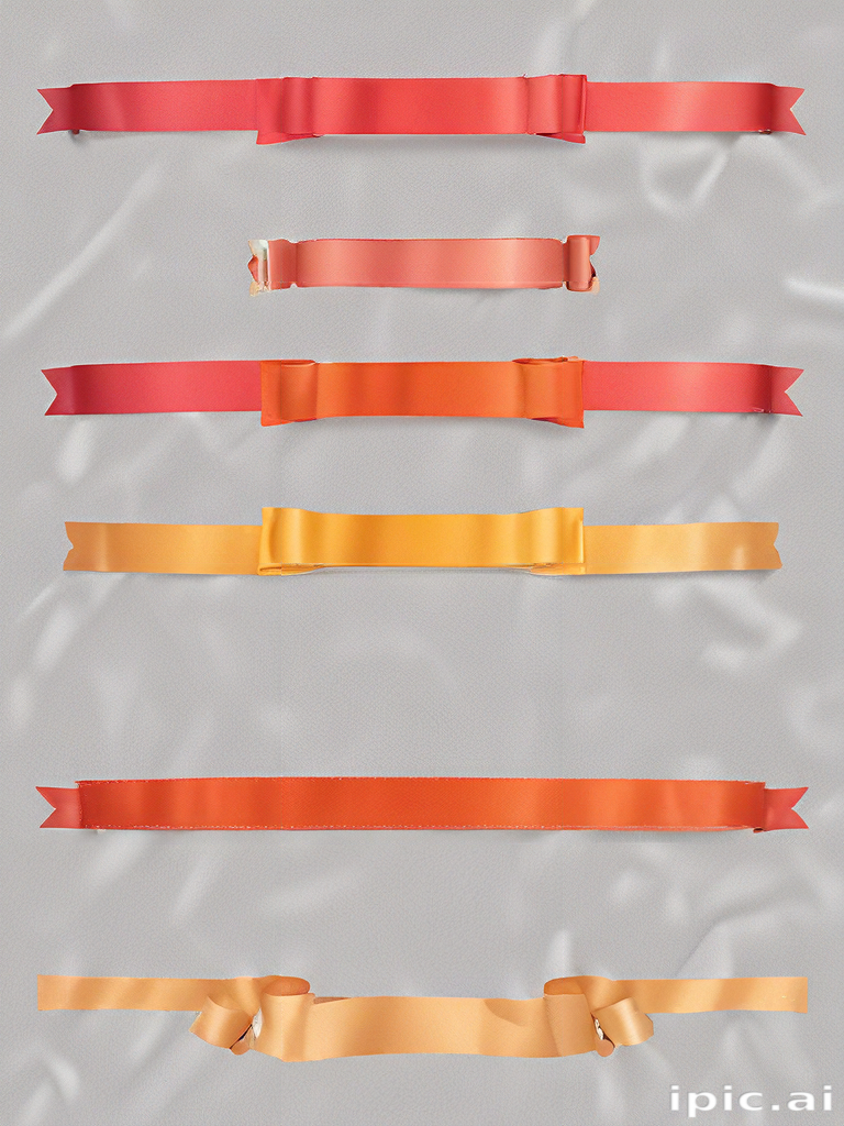 Collection of Colorful Ribbons in Various Shades and Sizes for Decoration