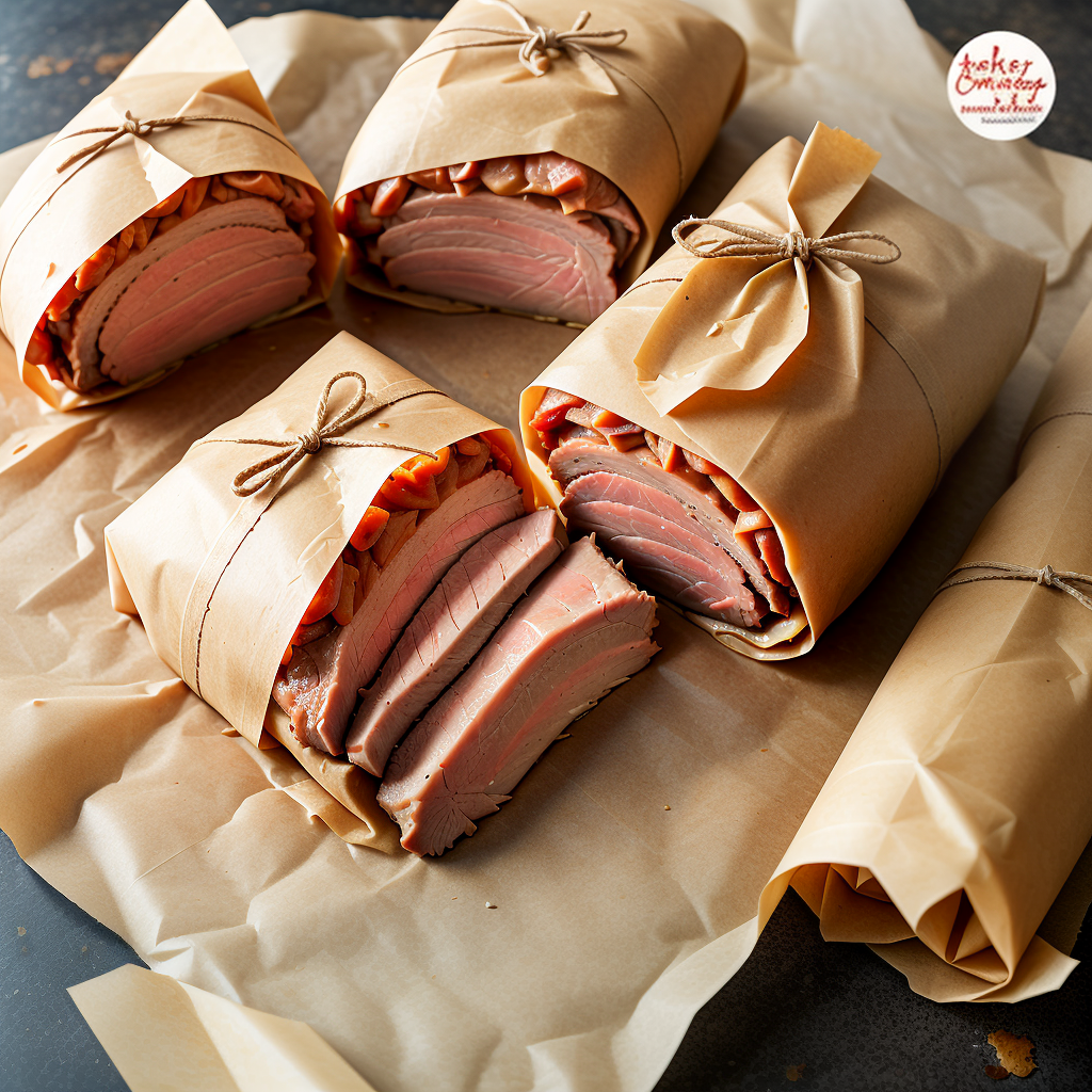 Deliciously Wrapped Meats: A Gourmet Presentation of Savory Delights.