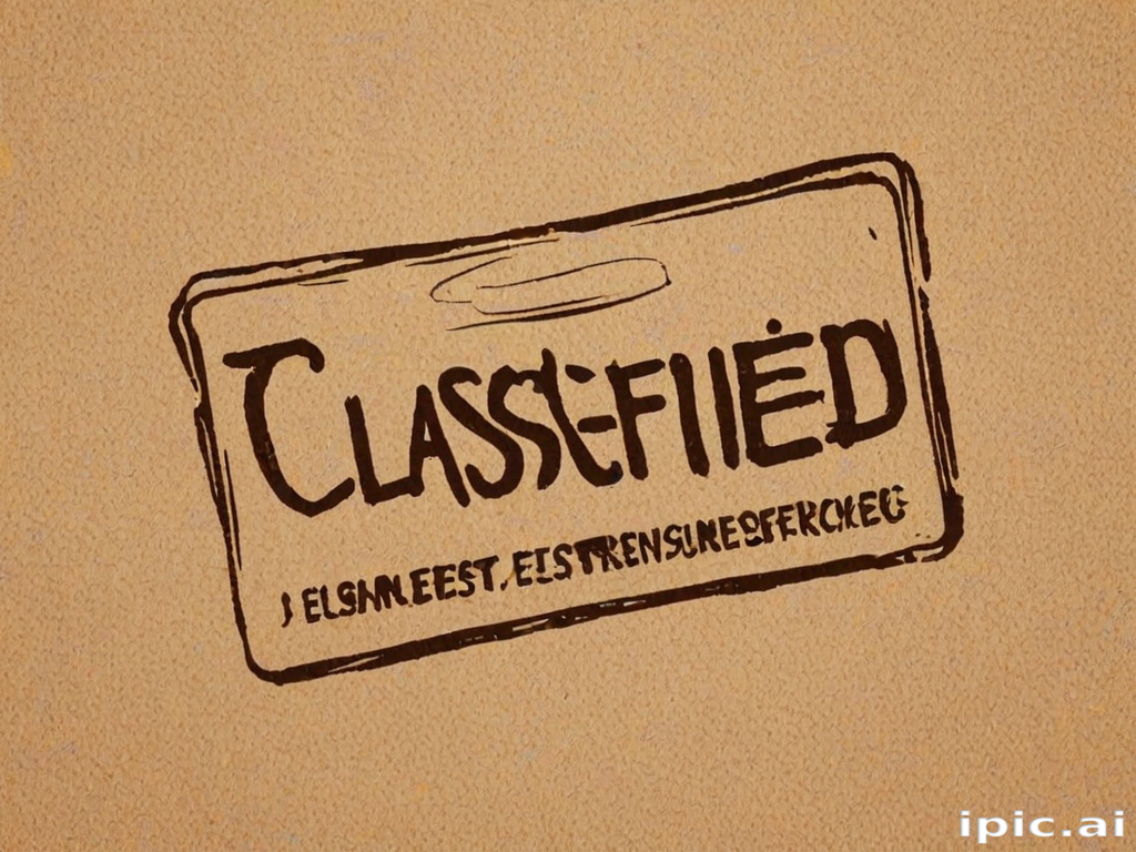 Top Secret Document Marked as Classified with Restricted Access Information