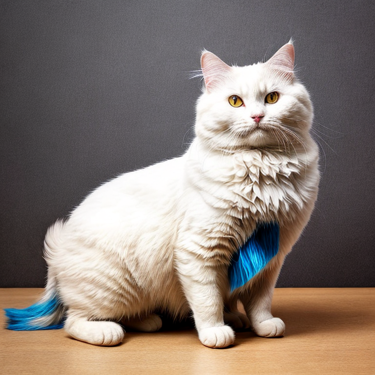 fluffy fat cat