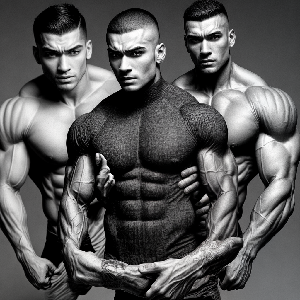 buzz cut zayn malik having Arnold Schwarzenegger's muscle on his body ...