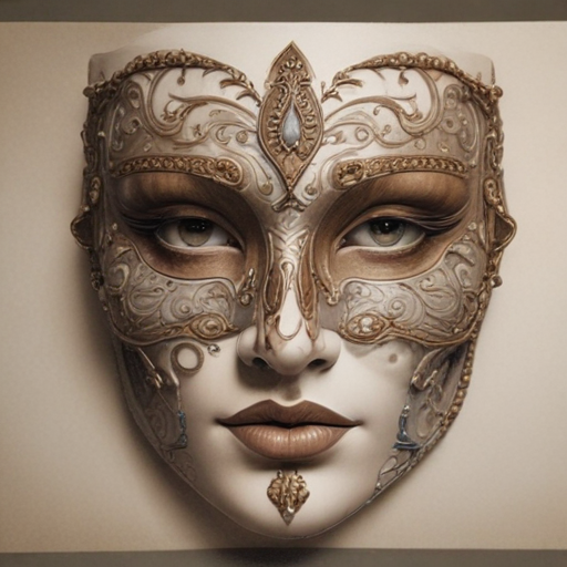 Intricate Decorative Mask Showcasing Elegant Design and Artistic Details