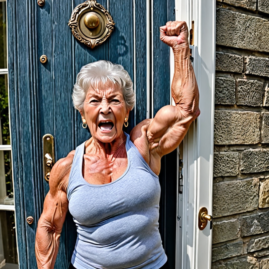 a huge bulky thick ripped heavily built strong veiny muscular mean face ...