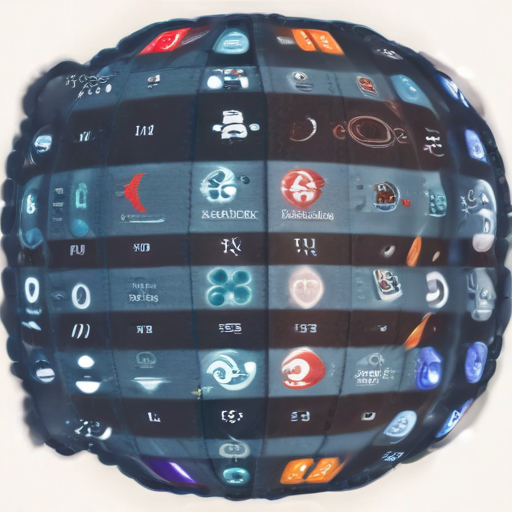 bubble map that shows pictograms / logos of popular integrations that stem from Aktos logo