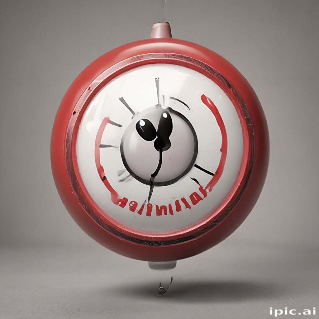 Whimsical Clock Design Featuring a Playful Character with Big Eyes