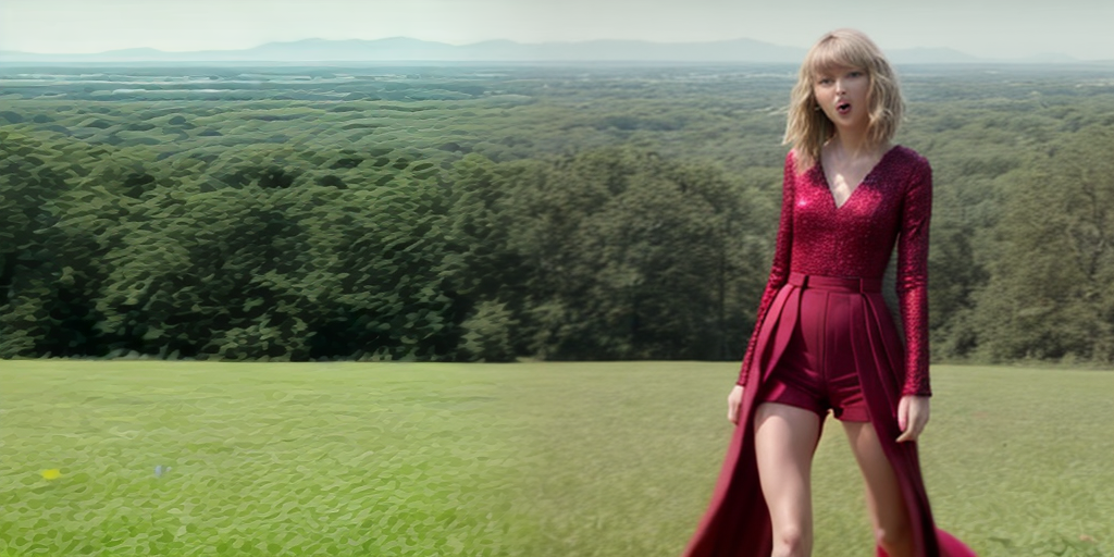 Taylor swift in maroon music video