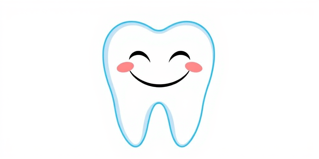 Happy Tooth Character with a Bright Smile and Cheeks of Joy