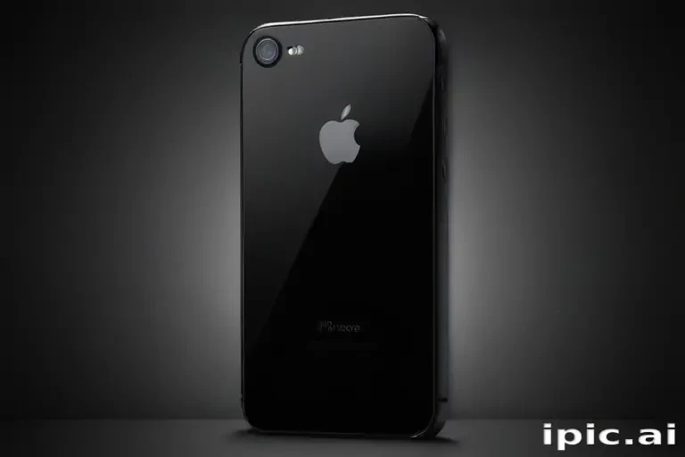Elegant Black Apple iPhone 4: A Classic Design in Modern Technology