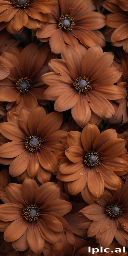 Beautiful Arrangement of Rich Brown Flowers with Delicate Petals and ...