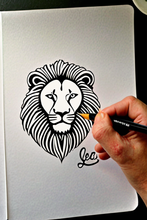 draw of the Leo sign