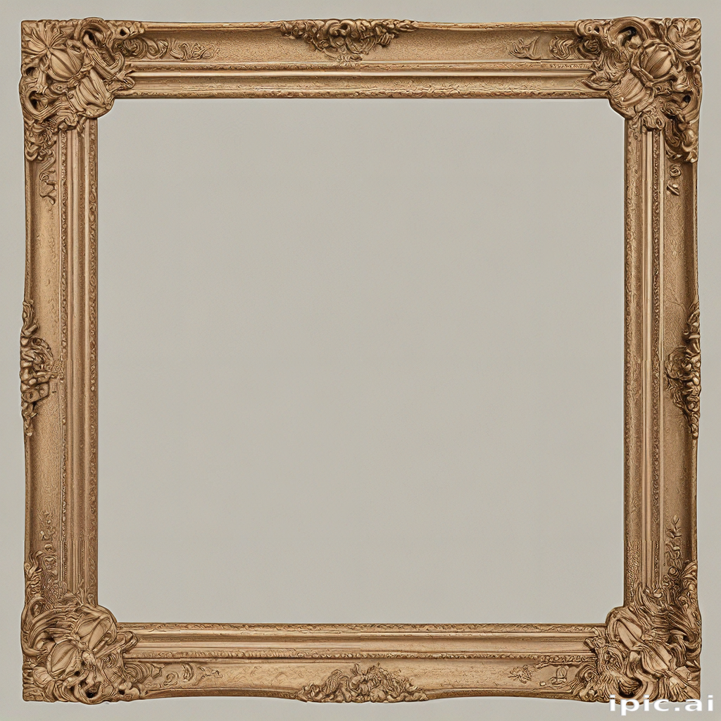 Elegant Ornate Picture Frame Ready for a Beautiful Artwork Display