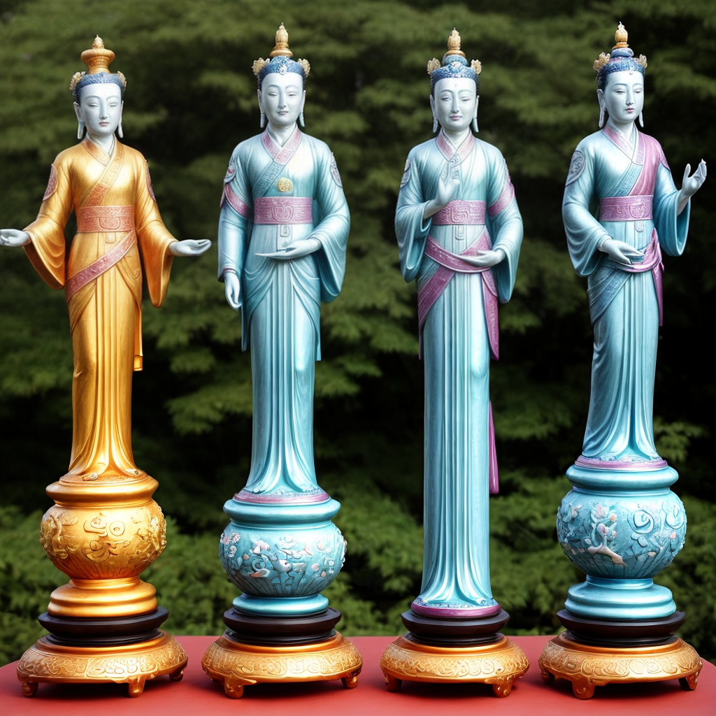 Three Pure Ones with Aura （or Sanqing in Chinese, the three highest ...