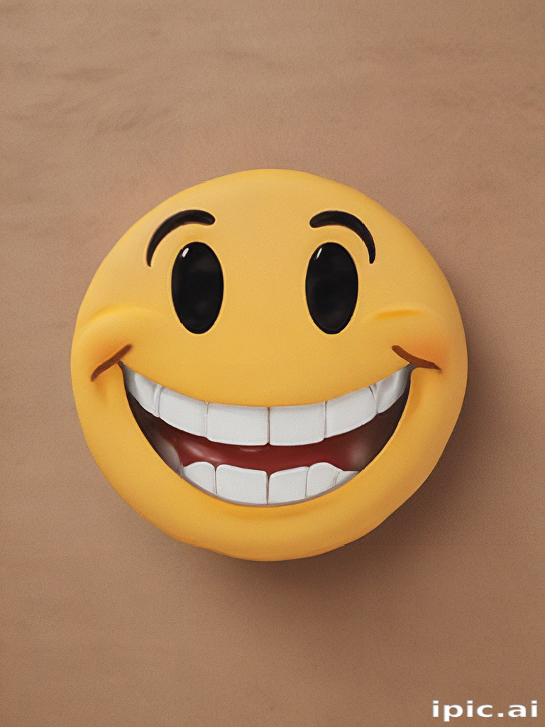 Bright and Cheerful Smiley Face Icon Bringing Joy and Happiness Everywhere