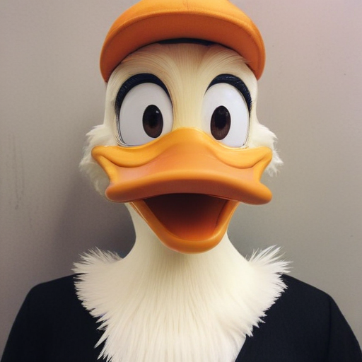 donald duck with no hat 2d cartoon