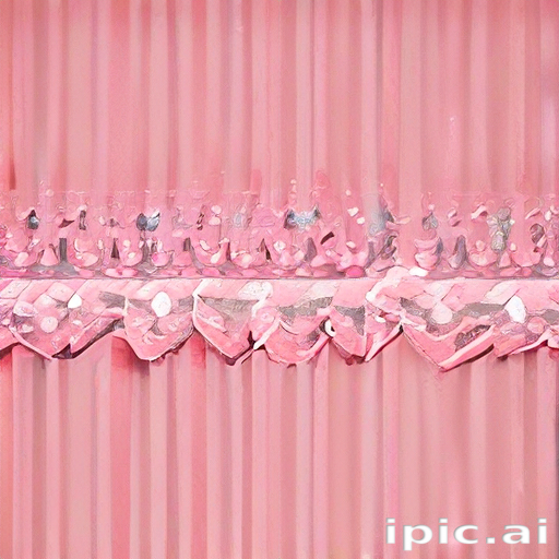 Soft Pink Drapery with Delicate Ruffles and Shimmering Textures for ...