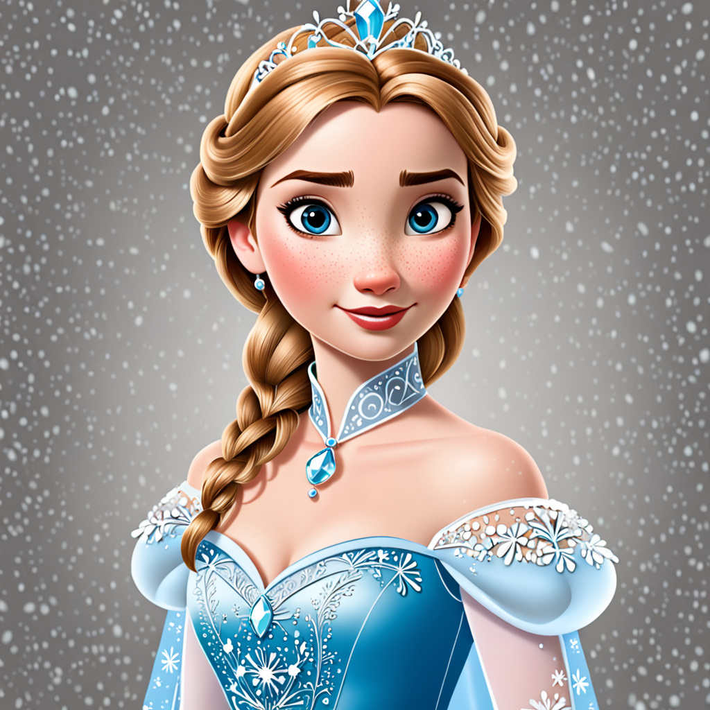 Anna fron cartoon Frozen as cinderella from the cartoon cinderella ...