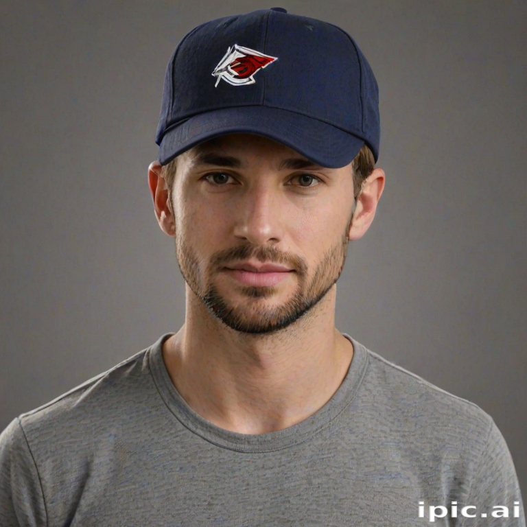 A Casual Portrait of a Young Man Wearing a Stylish Cap.