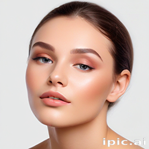 Radiant Beauty: A Close-Up Portrait Showcasing Flawless Skin and ...